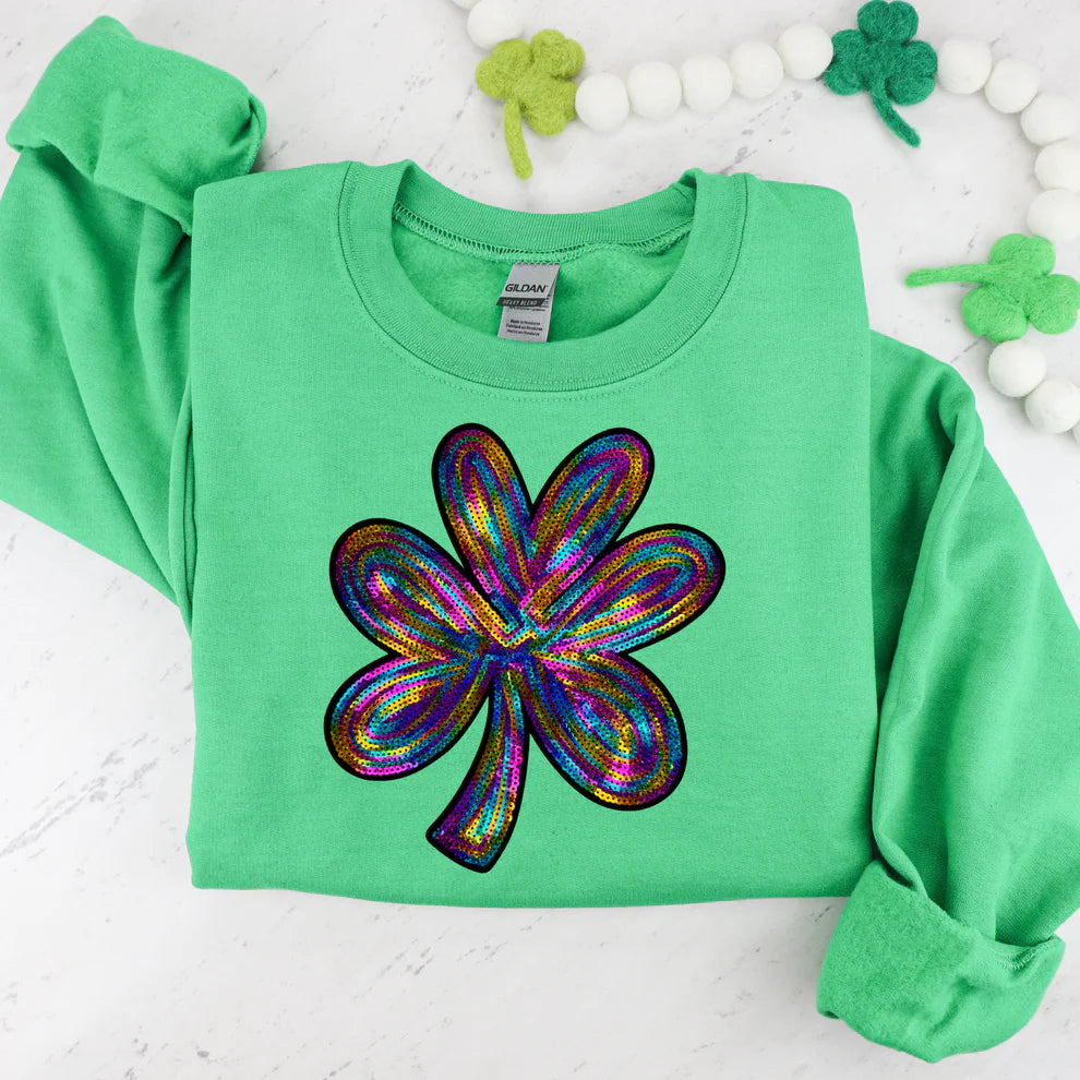 Colorful Shamrock Sequin PATCH – Rebel Creek Printing