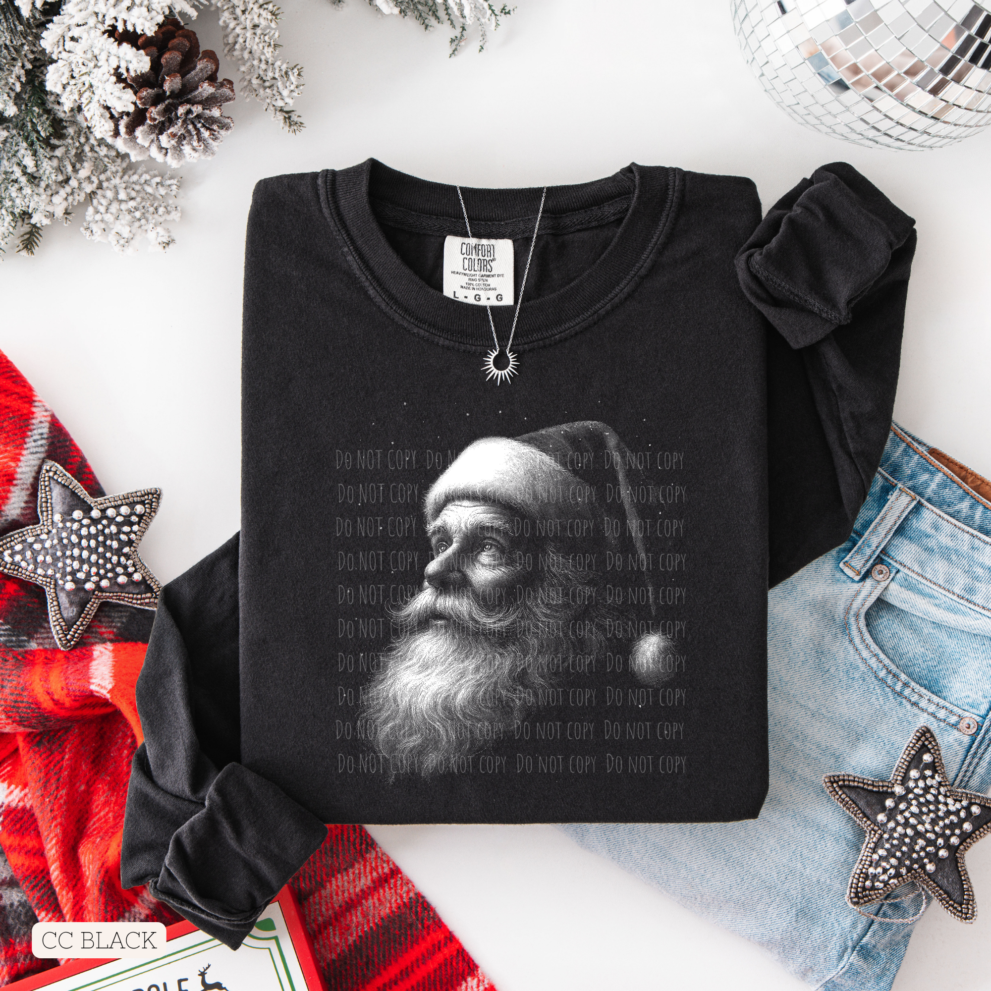 Halftone Nostalgic Santa – Rebel Creek Printing