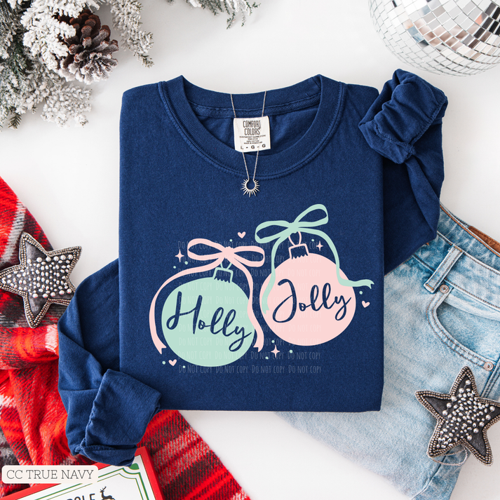 Preppy Holly Jolly Ornaments – Rebel Creek Printing