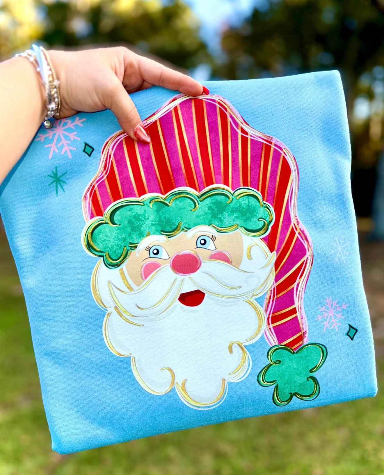 Striped Hat Santa – Rebel Creek Printing