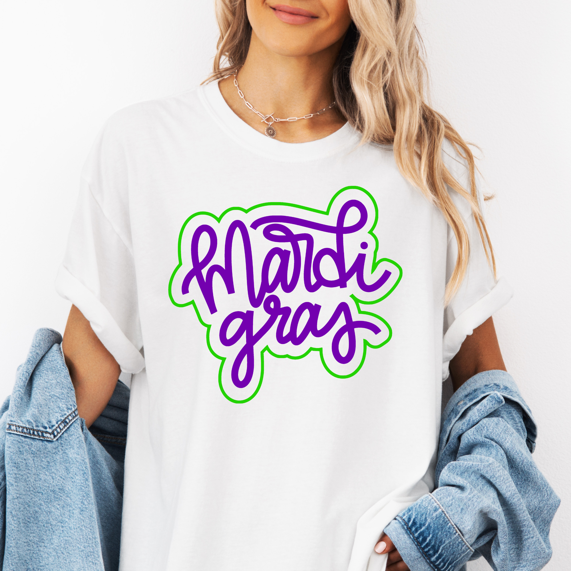 Mardi Gras Outline – Rebel Creek Printing