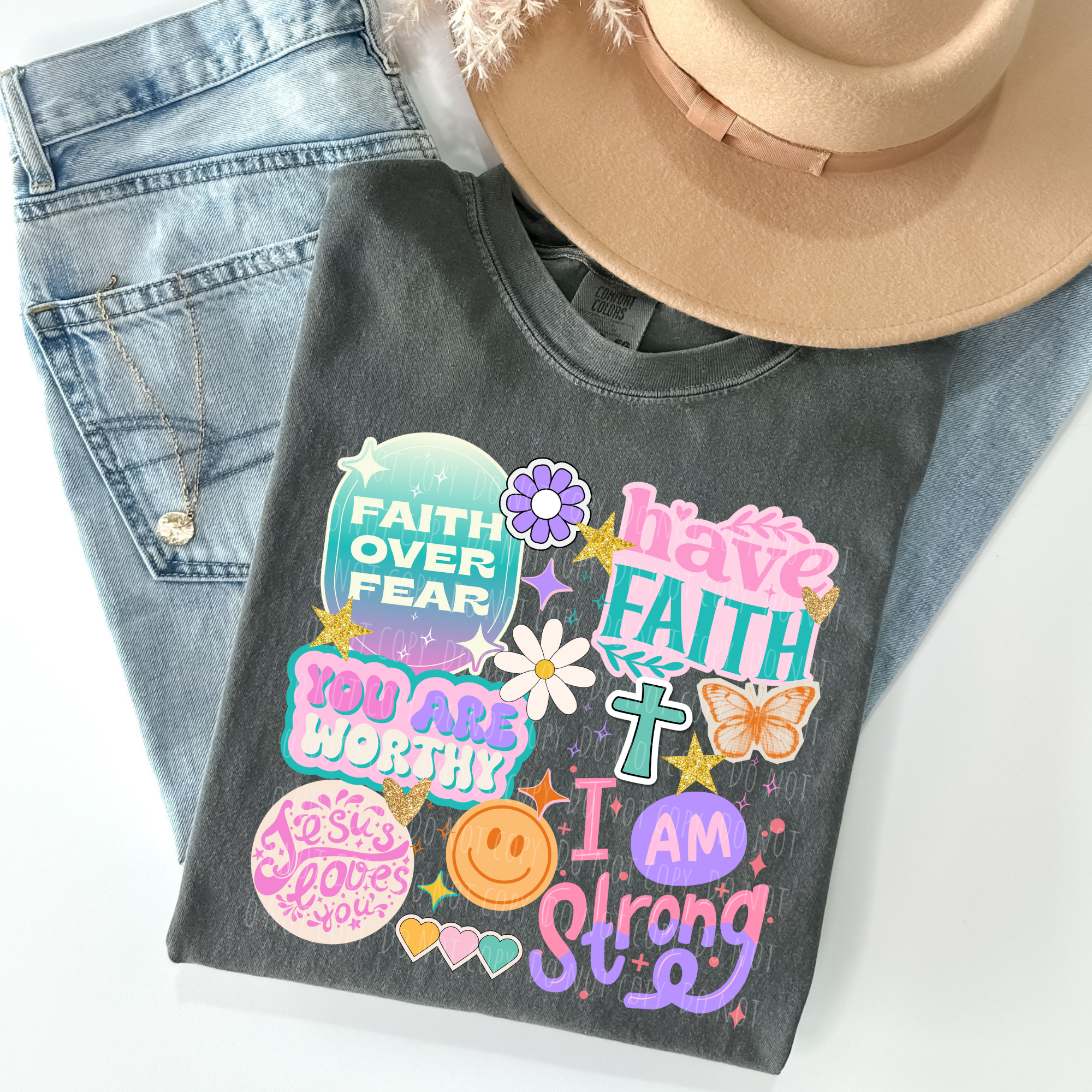 Have Faith Retro Collage – Rebel Creek Printing