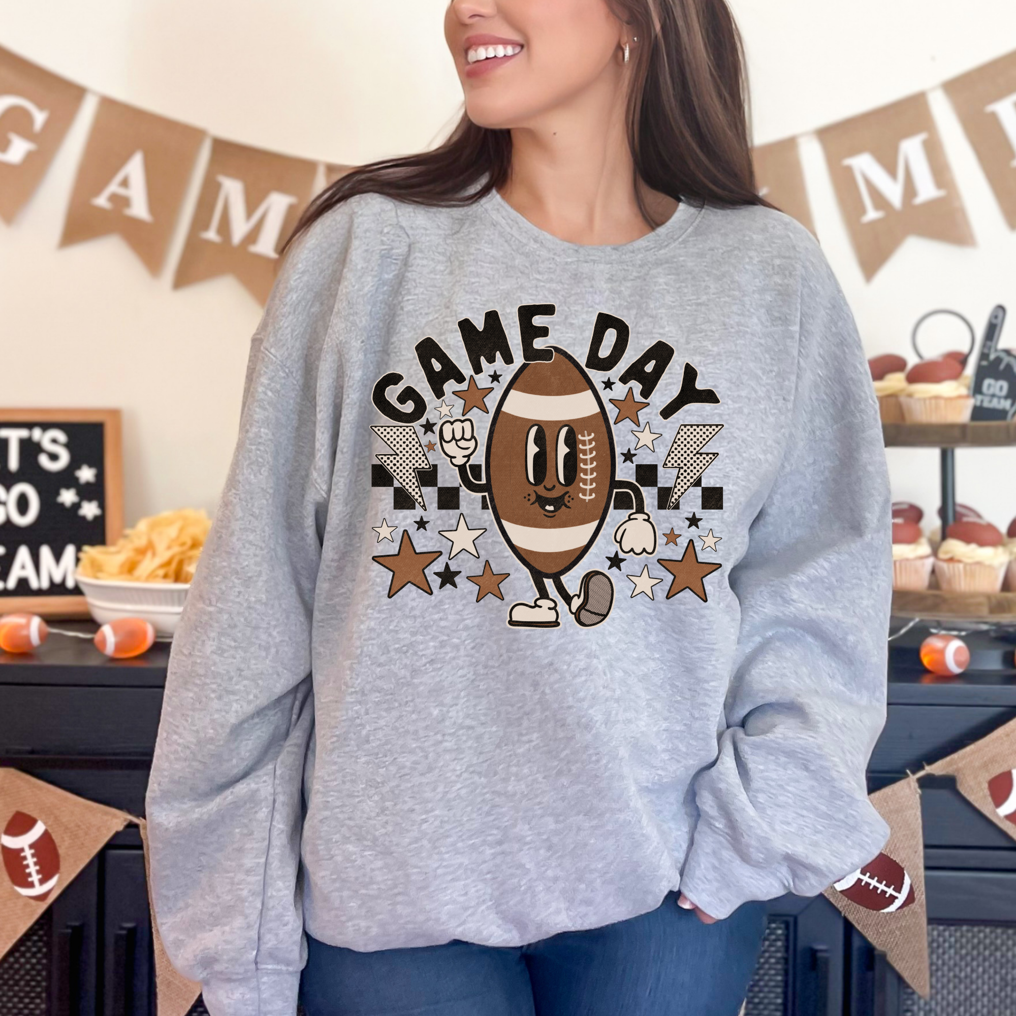 Game Day Football Character – Rebel Creek Printing
