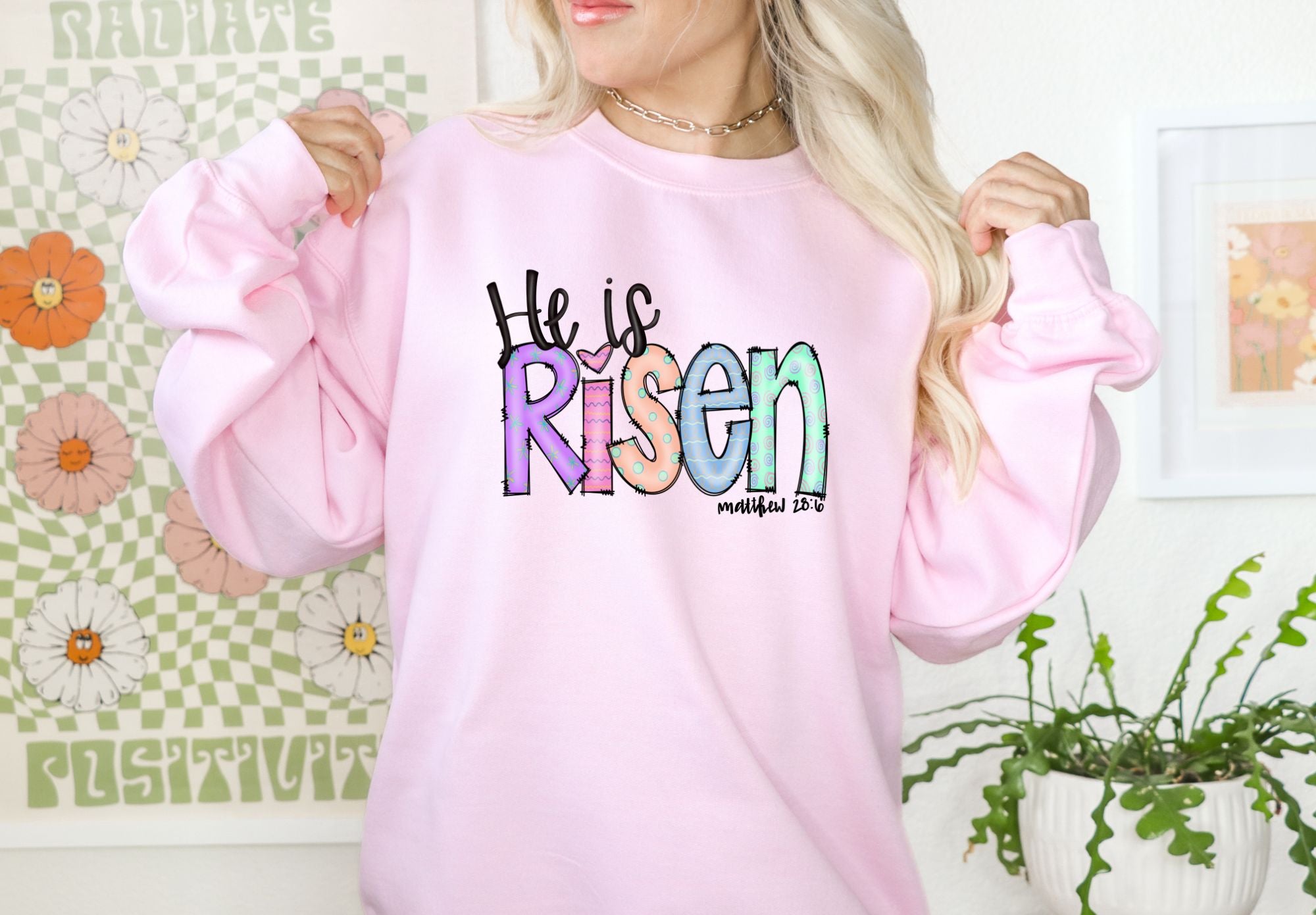 He Is Risen colorful – Rebel Creek Printing