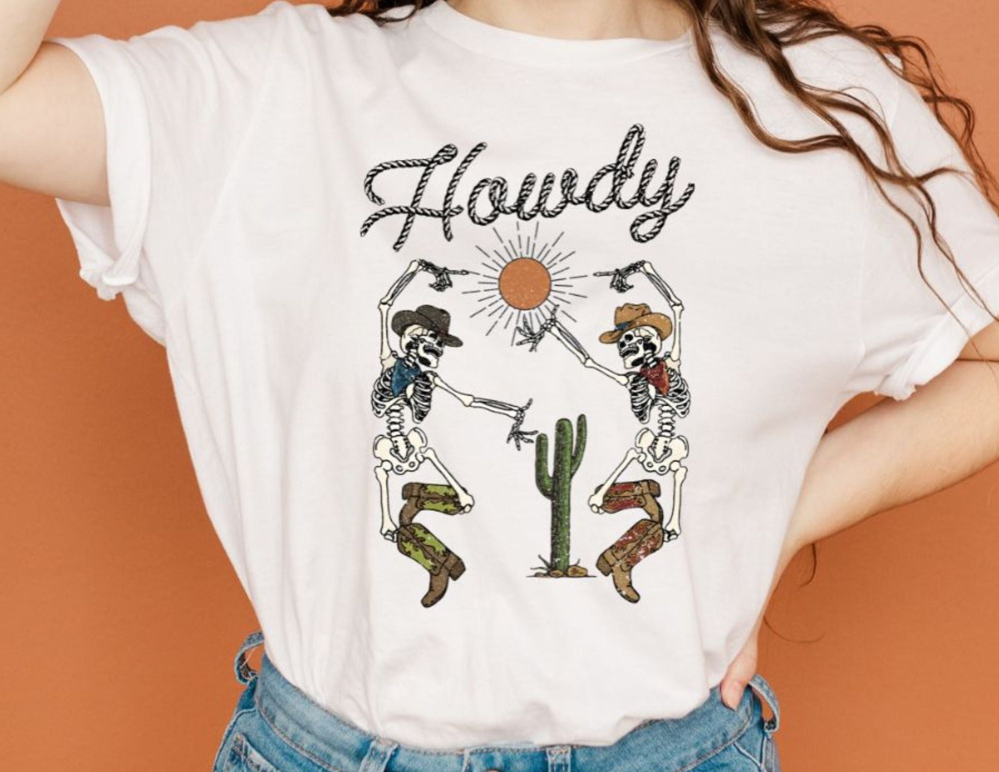 Howdy Dancing Skeletons DTF Transfer – Rebel Creek Printing