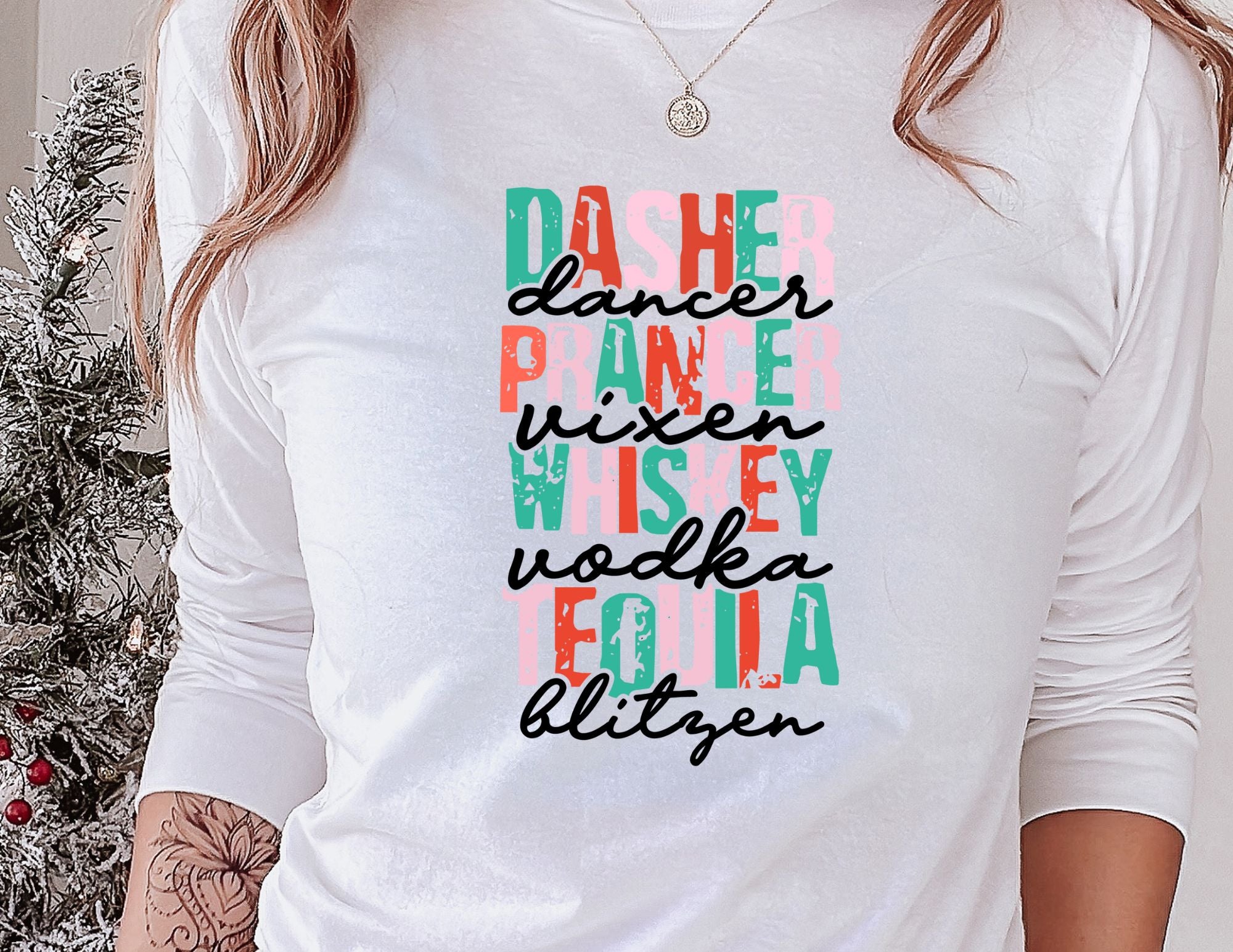 Reindeer Drinking DTF Transfer – Rebel Creek Printing